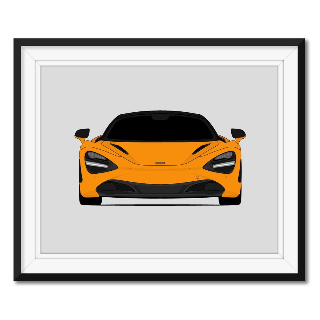 Mclaren 720S (2017-present) Inspired Car Poster Print Wall Art Decor ...