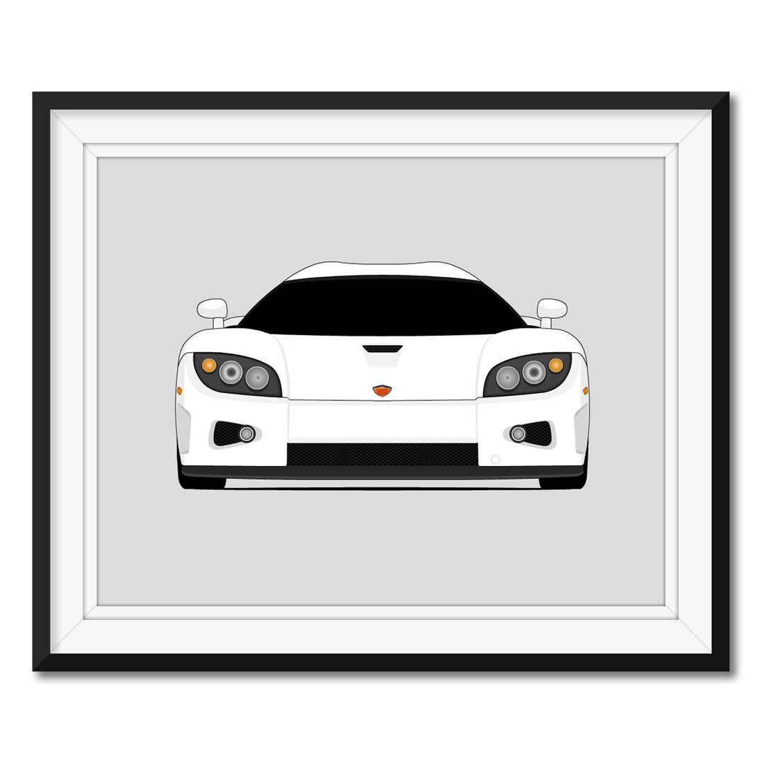 Koenigsegg CCX (2006-2010) Inspired Car Poster Print Wall Art Decor CX1 ...