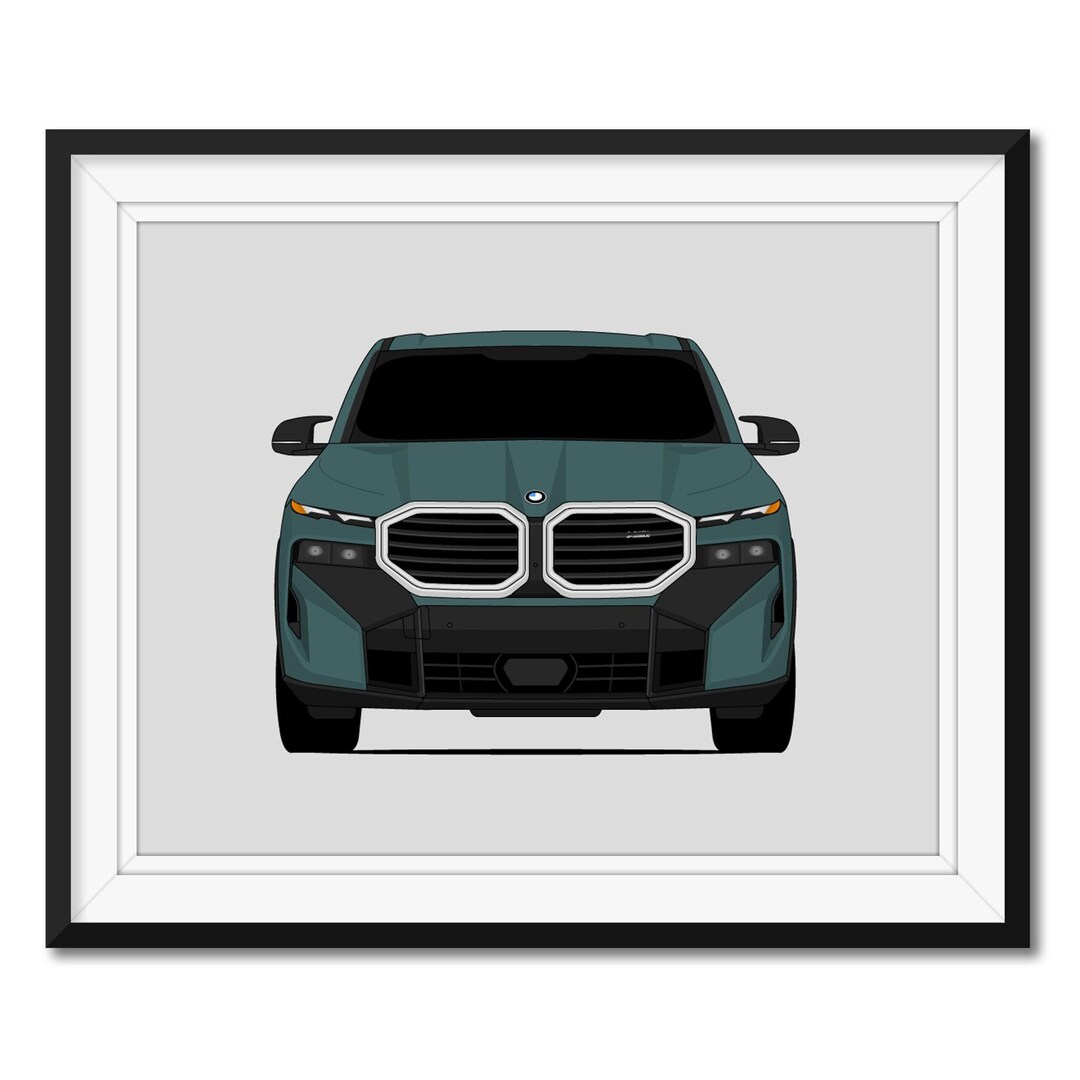BMW XM (2023-present) G09 Inspired Poster Print Wall Art Decor CX1 ...