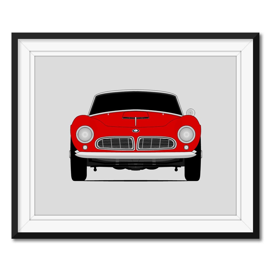 BMW 507 (1956-1960) Inspired Car Poster Print Wall Art Decor CX1 ...