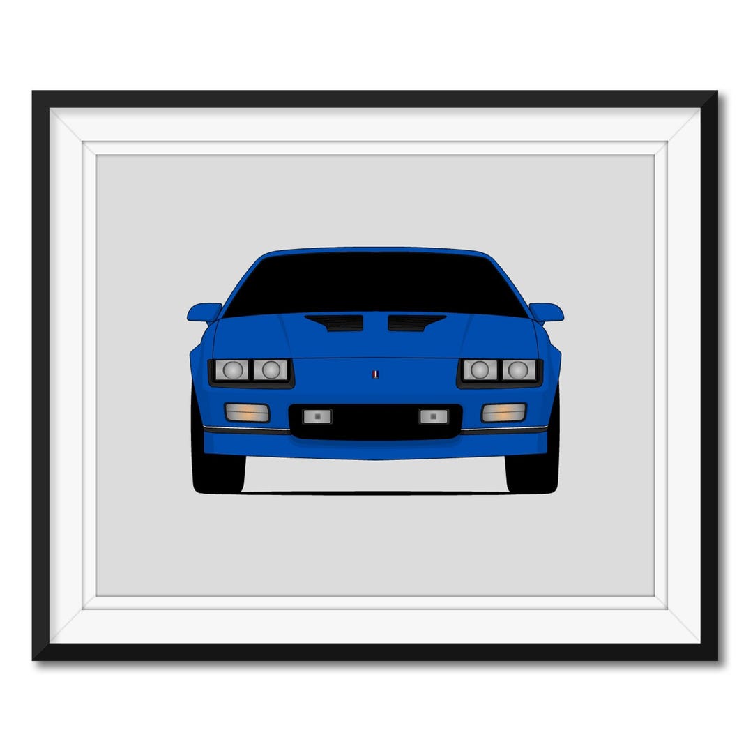 Chevy Camaro IROC-Z 1985-1992 3rd Generation Inspired Car Poster Print ...