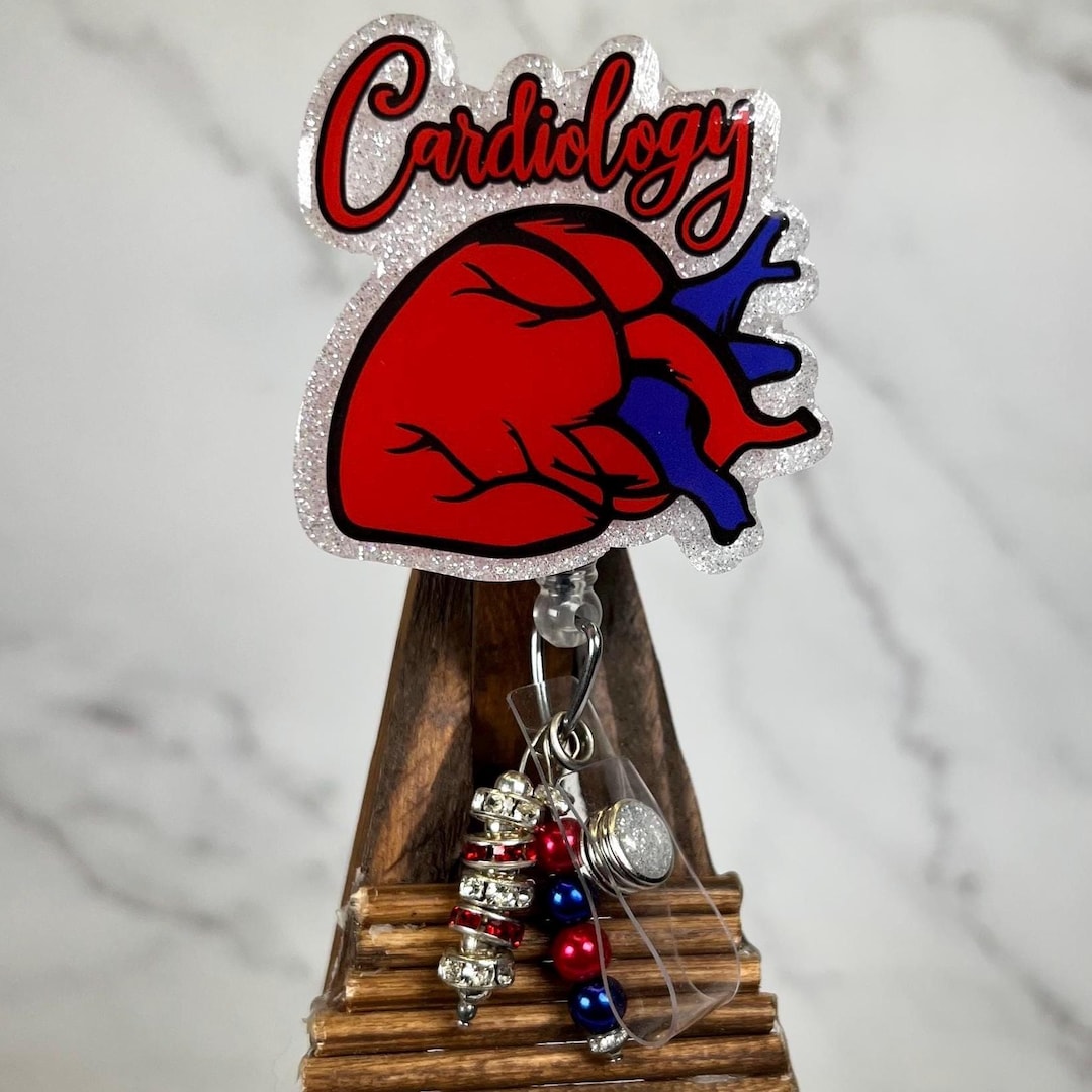 Cardiology Heart Health Badge Reels,rn ID Holder, Retractable Badge ...