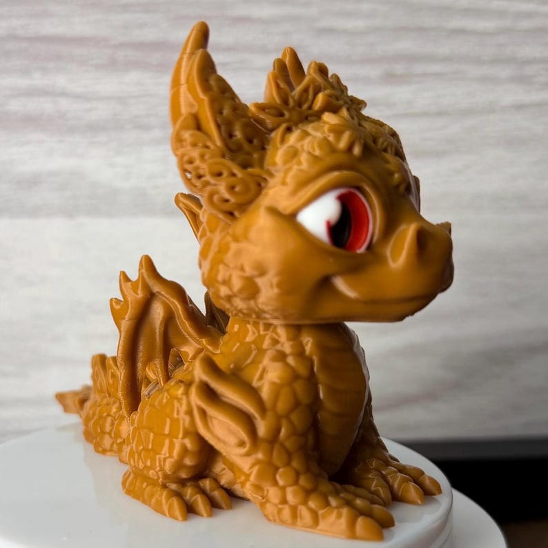 Anise Winter Spice Dragon | 3D Printed Cute Dragon Figurine | Fantasy ...