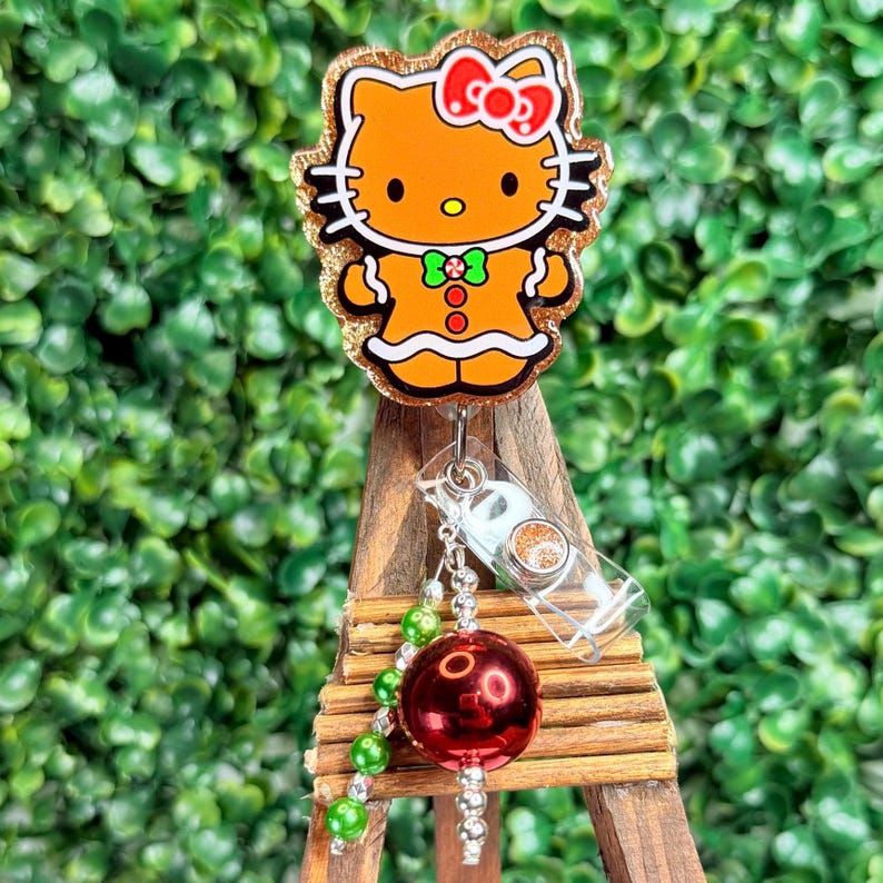 Hello Kitty Christmas Badge Reel – Acrylic Nurse ID Holder - Etsy