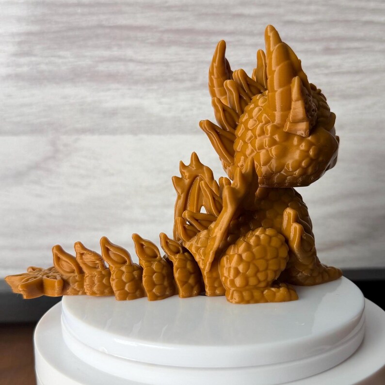 Anise Winter Spice Dragon | 3D Printed Cute Dragon Figurine | Fantasy ...