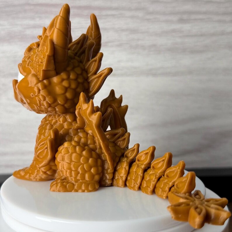Anise Winter Spice Dragon | 3D Printed Cute Dragon Figurine | Fantasy ...