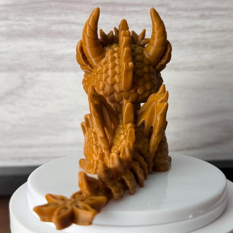 Anise Winter Spice Dragon | 3D Printed Cute Dragon Figurine | Fantasy ...