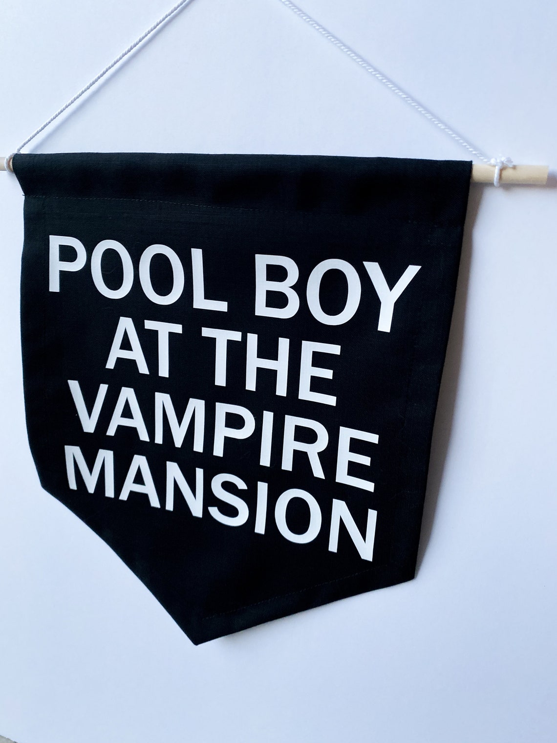 Pool Boy at the Vampire Mansion Banner - Etsy