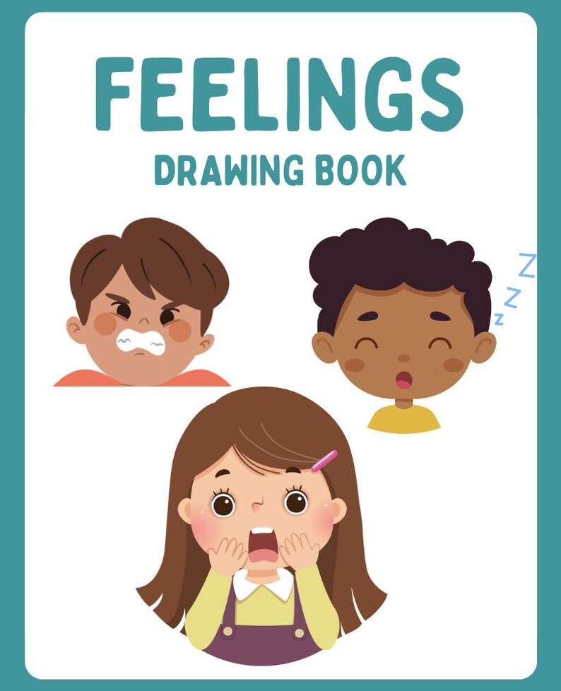 Feelings Coloring Book - Etsy