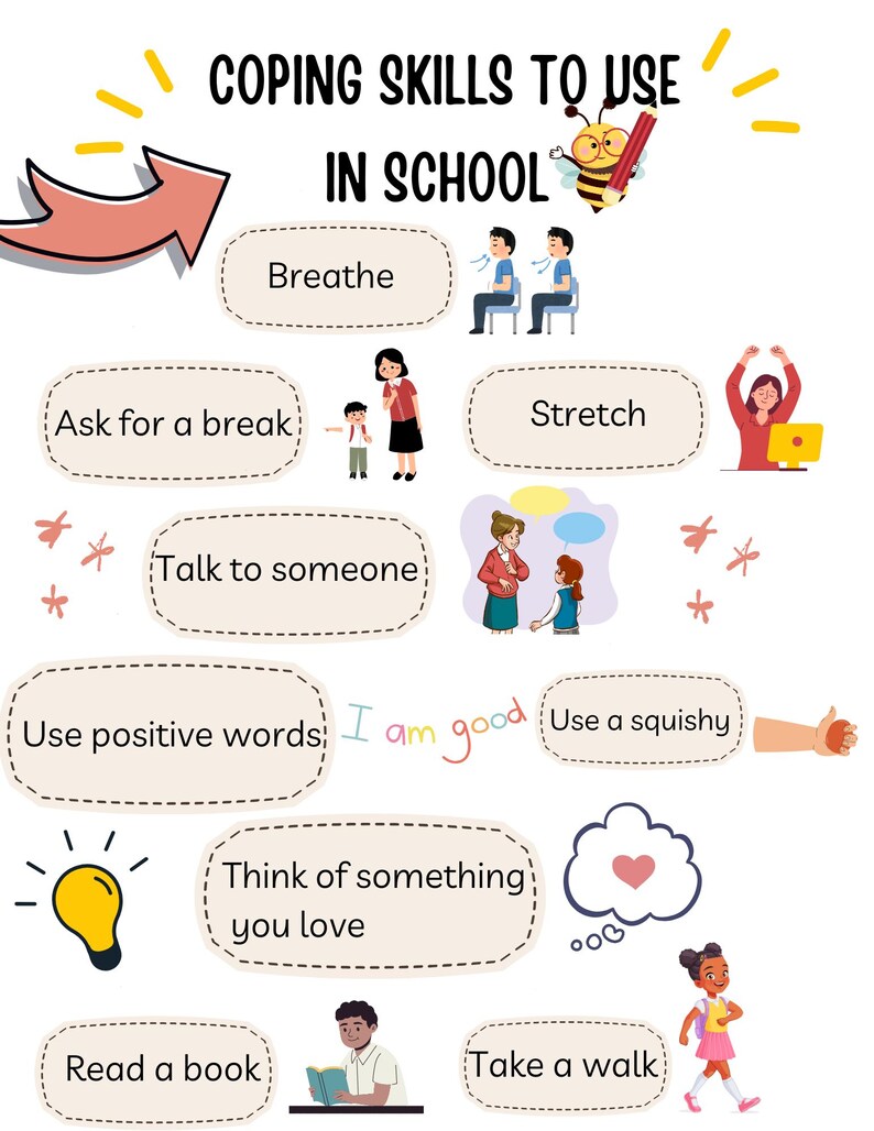 Coping Skills for School - Etsy