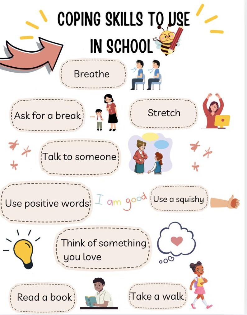 Coping Skills to Use in School - Etsy