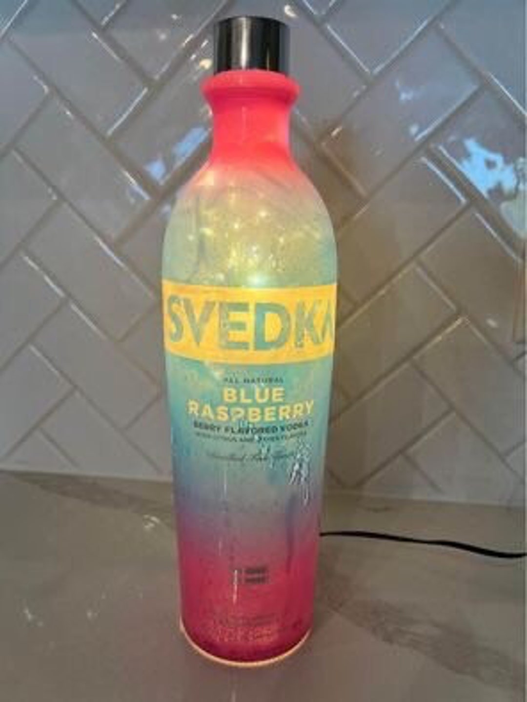 Blue Raz Vodka Fairy Light Lamp - Etsy