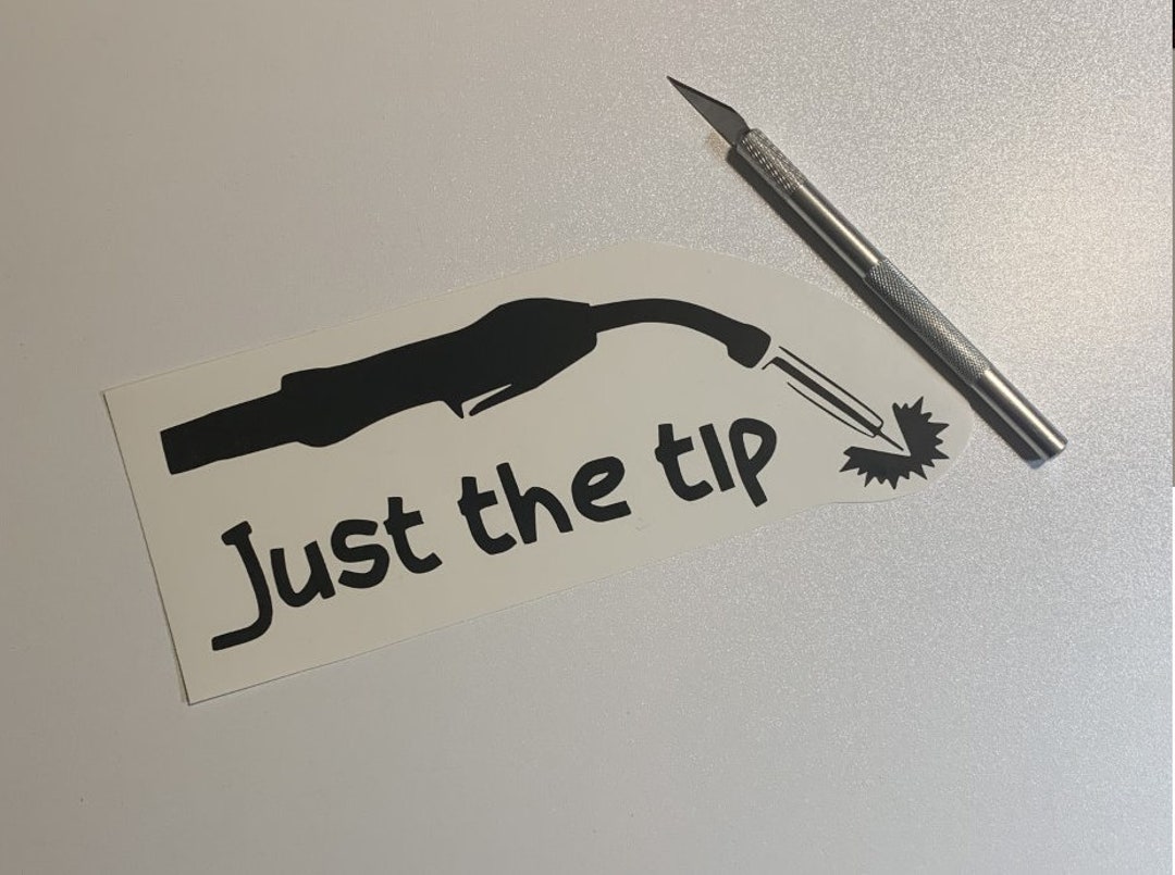 Just the Tip Vinyl Decal - Etsy