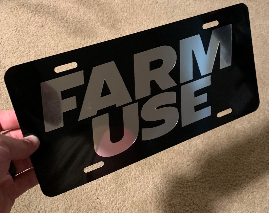 FARM USE License Plate - Etsy