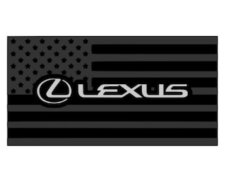Lexus Emblem Logo License Plate Black Mesh Design Aluminum - Etsy