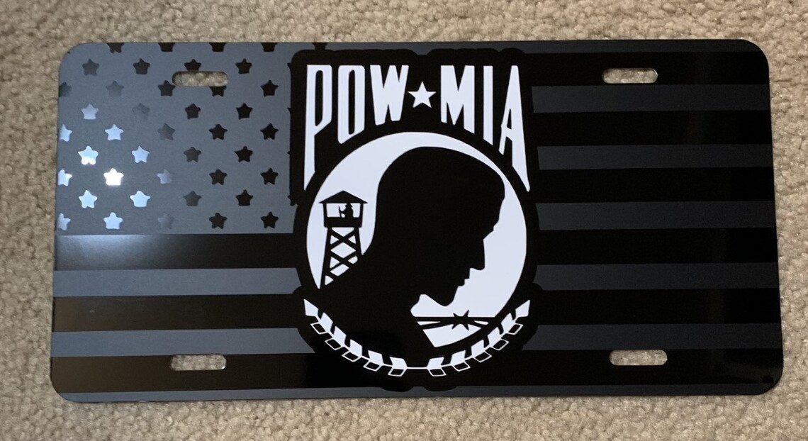 Pow-mia License Plate - Etsy