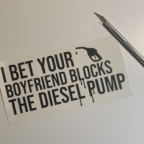 Diesel Pump Sticker - Etsy