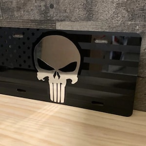 Punisher Skull License Plate - Etsy