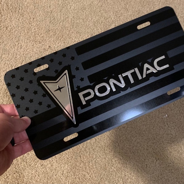 Pontiac License Plate - Etsy