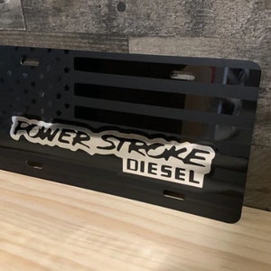 Powerstroke© Diesel License Plate - Etsy