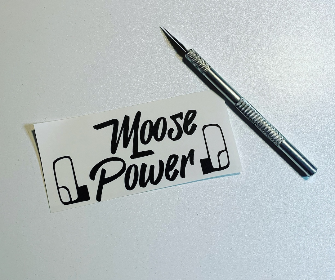Moose Power Vinyl Decal - Etsy