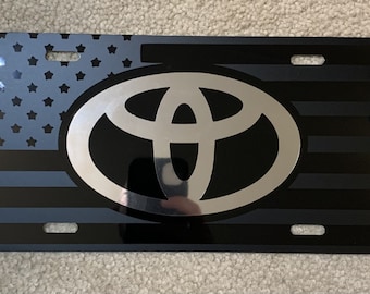 Vintage-toyota-retro-style-license-plate-frame-heritage-racing Stripes ...