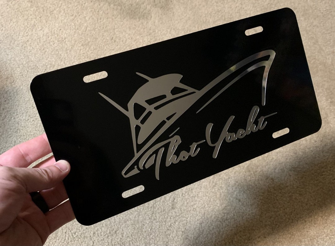 Thot Yacht License Plate - Etsy
