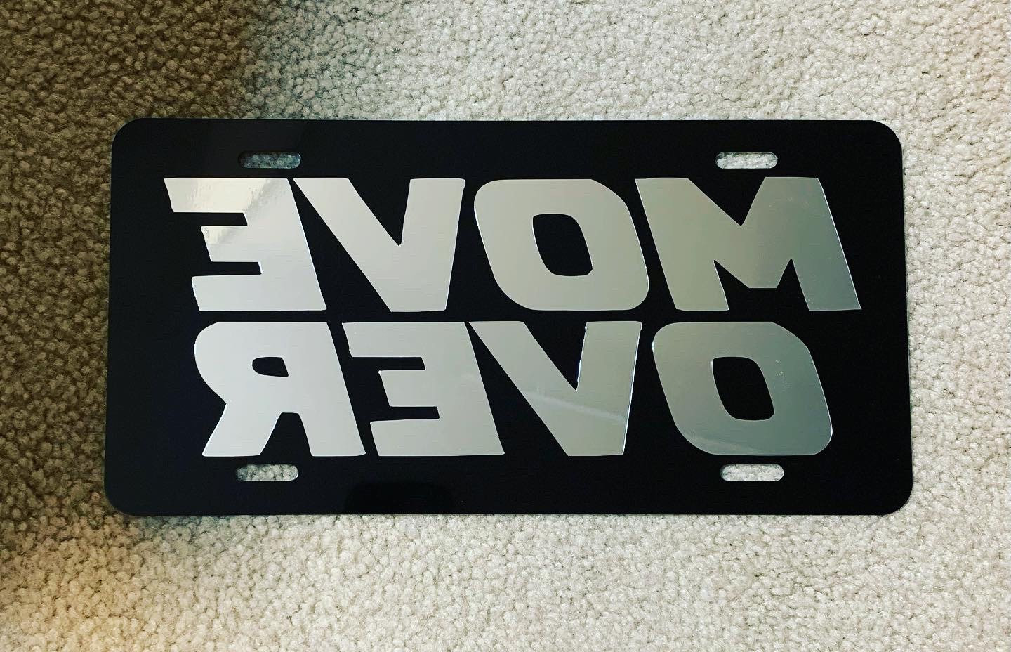 MOVE OVER License Plate - Etsy