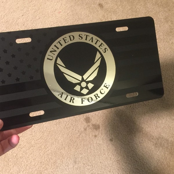 Retired Air Force License Plate - Etsy
