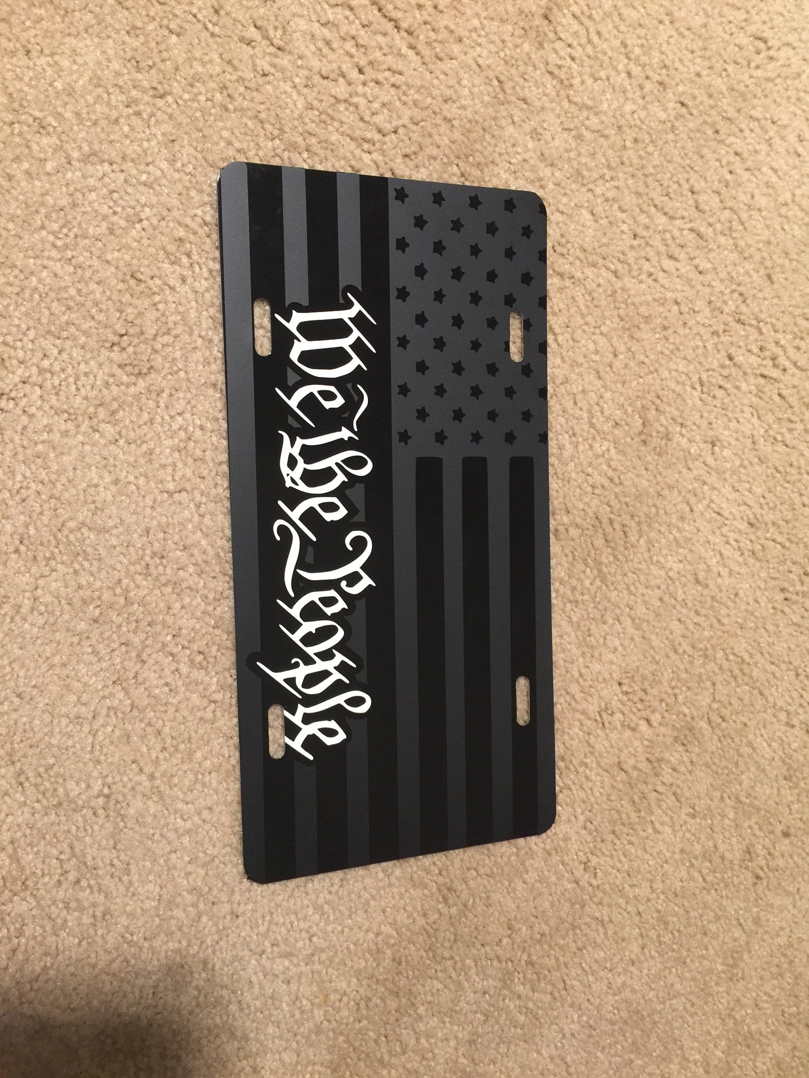 We the People License Plate - Etsy