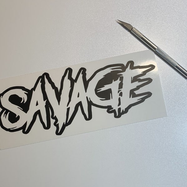 Savage Decal - Etsy