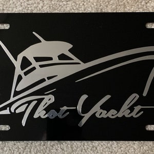Thot Yacht License Plate - Etsy