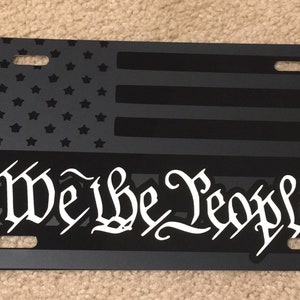 We the People License Plate - Etsy
