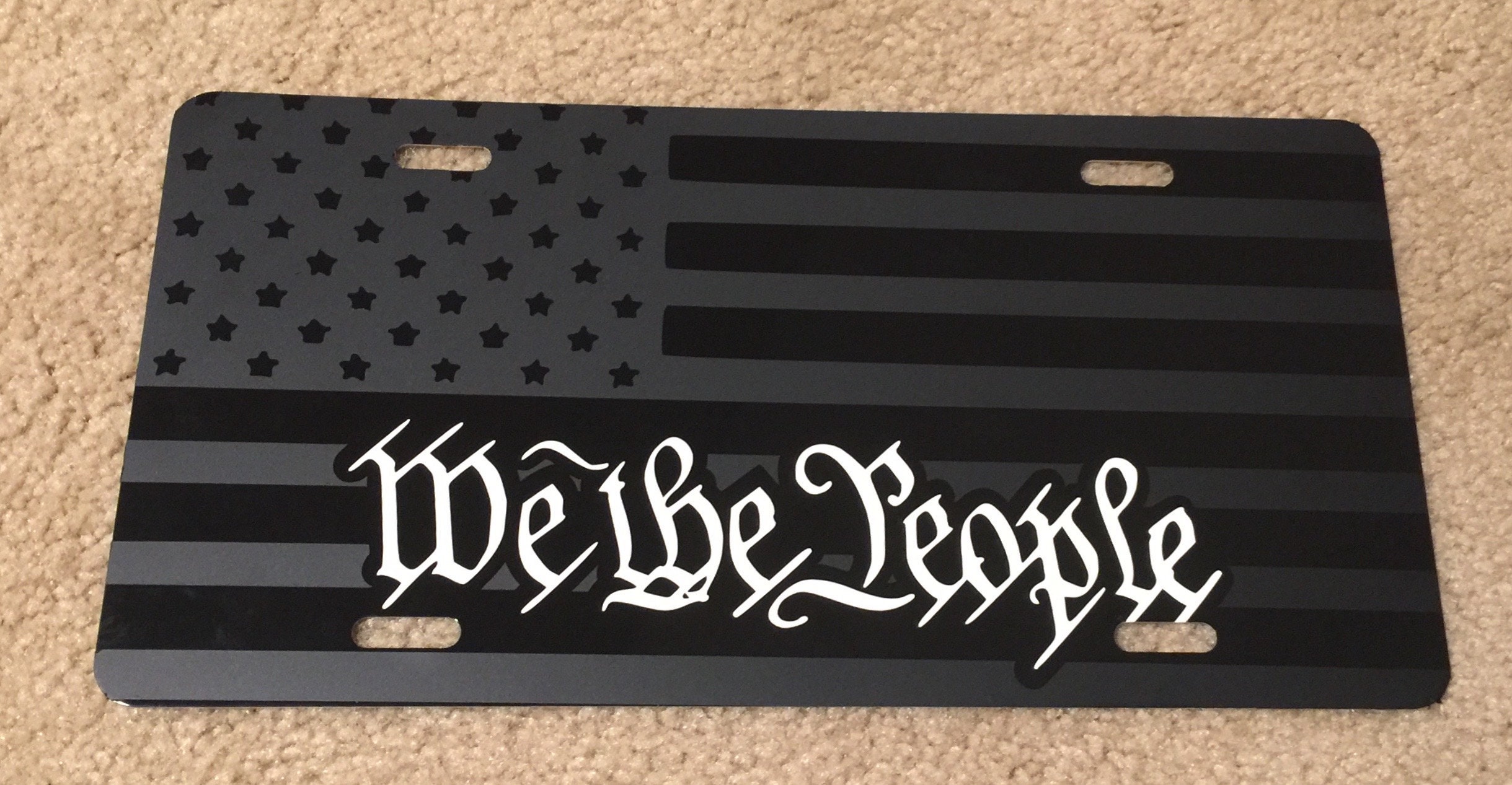 We the People License Plate - Etsy