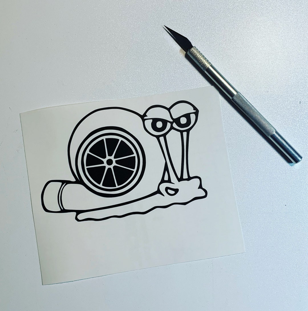 Gary the Snail Turbo Vinyl Decal - Etsy
