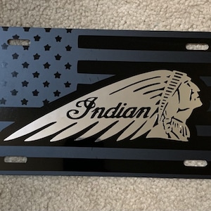 Indian Motorcycles© License Plate - Etsy