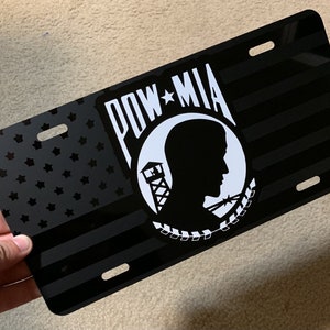 Pow-mia License Plate - Etsy