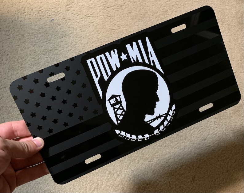 Pow-mia License Plate - Etsy