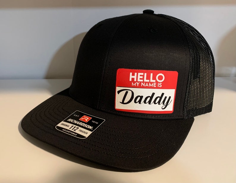 Daddy Name Tag Snapback Hat - Etsy