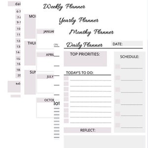 EDITABLE Plannerto Do Listprintable Productivity Day Planner for Work ...