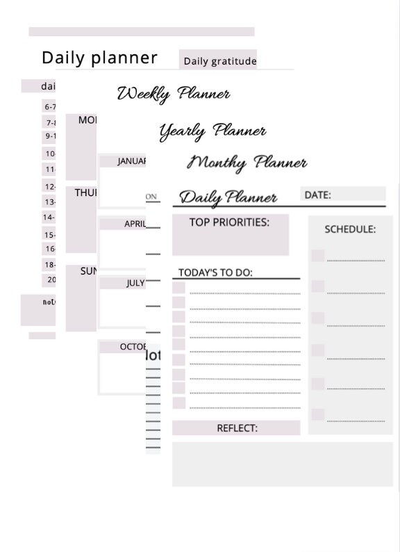 EDITABLE Plannerto Do Listprintable Productivity Day Planner for Work ...