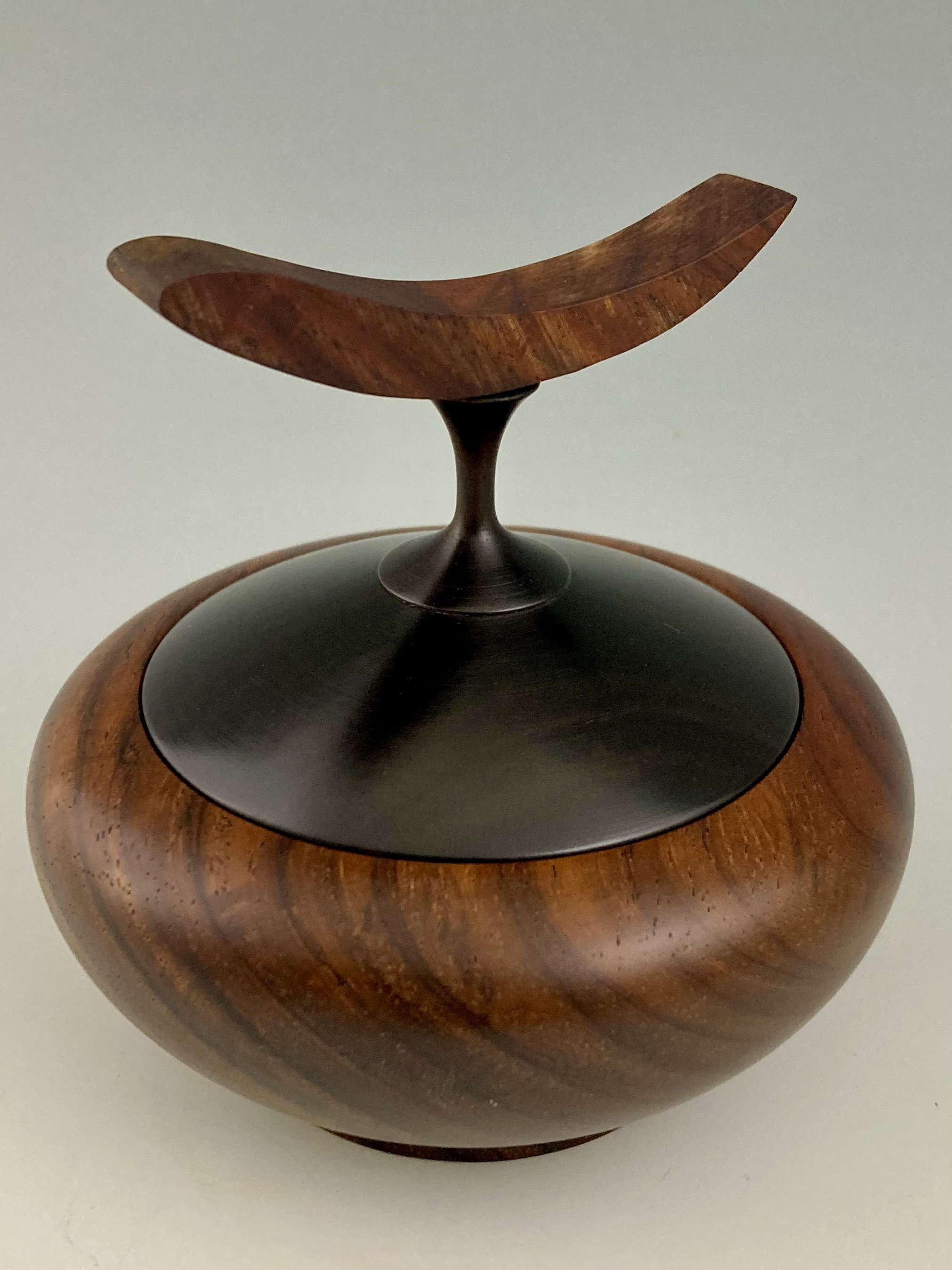 Cocobolo and African Blackwood Turned Box - Etsy