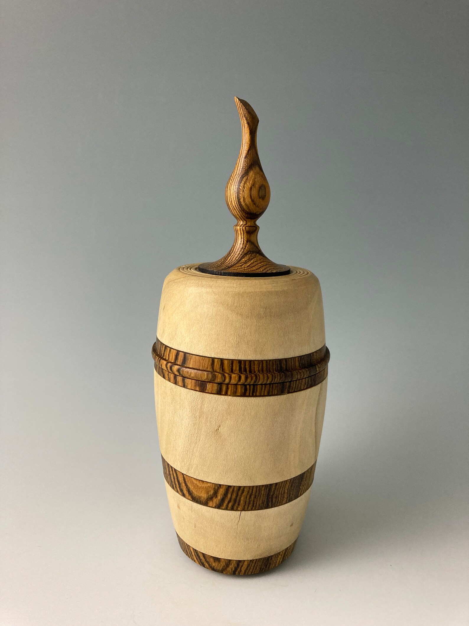 Bocote and Holly Turned Box - Etsy