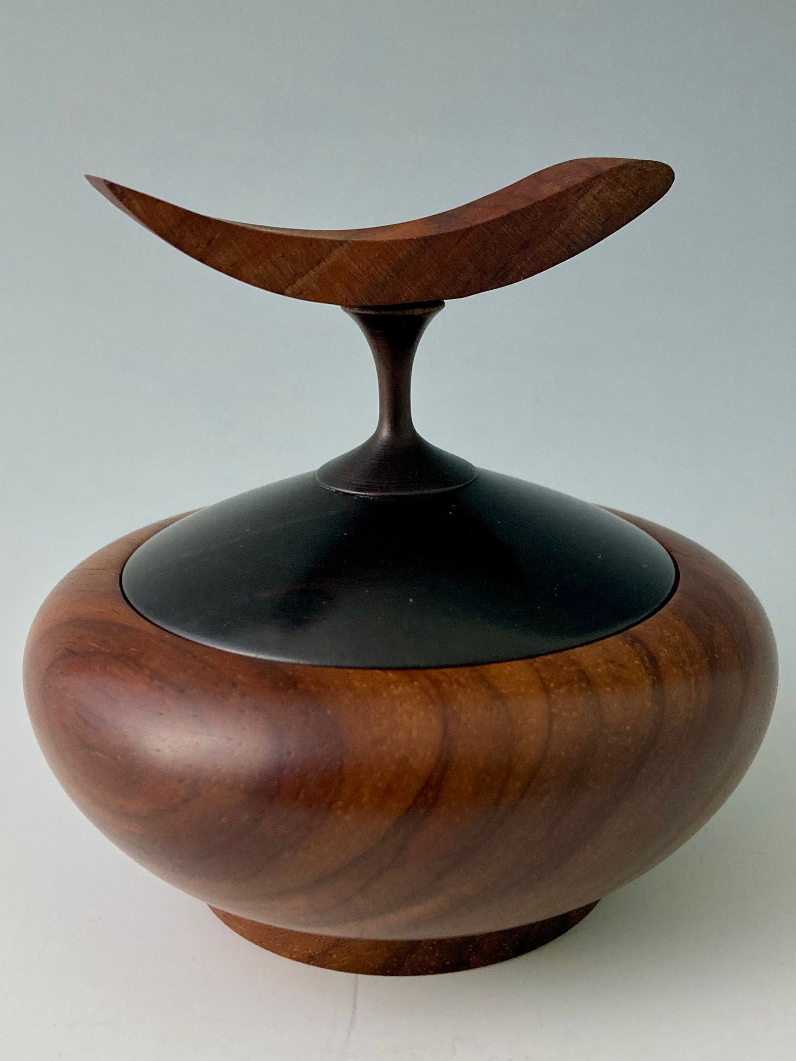 Cocobolo and African Blackwood Turned Box - Etsy