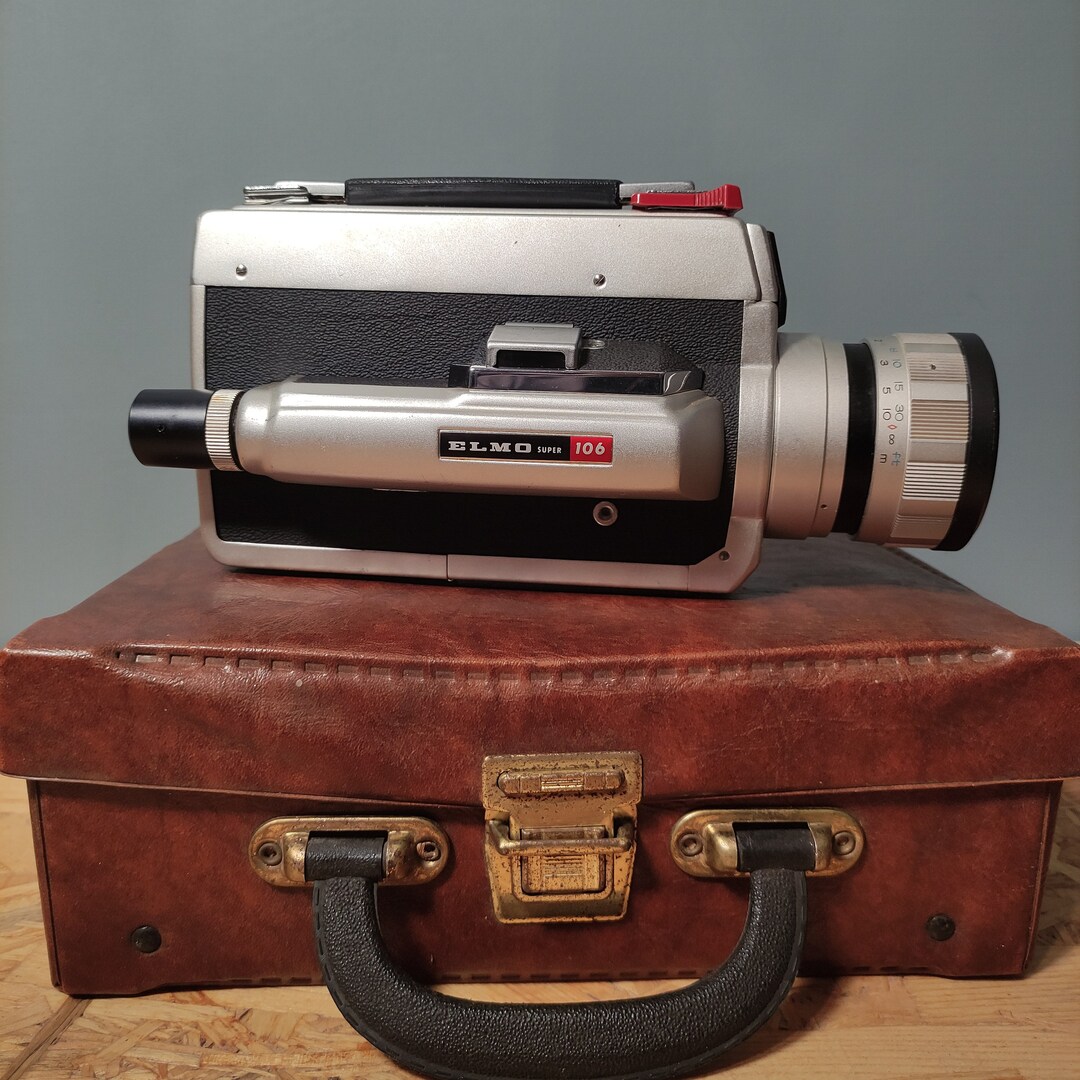 Running Elmo Super 106 Super 8 Camera With Leather Case - Etsy