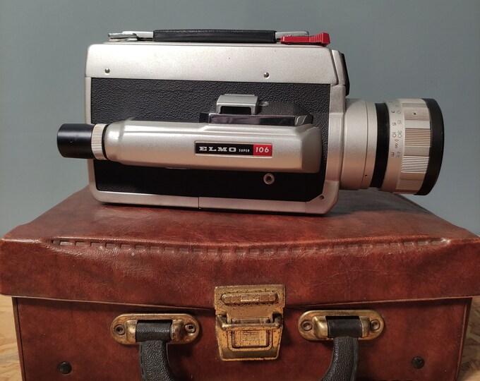 Running Elmo Super 106 Super 8 Camera With Leather Case - Etsy