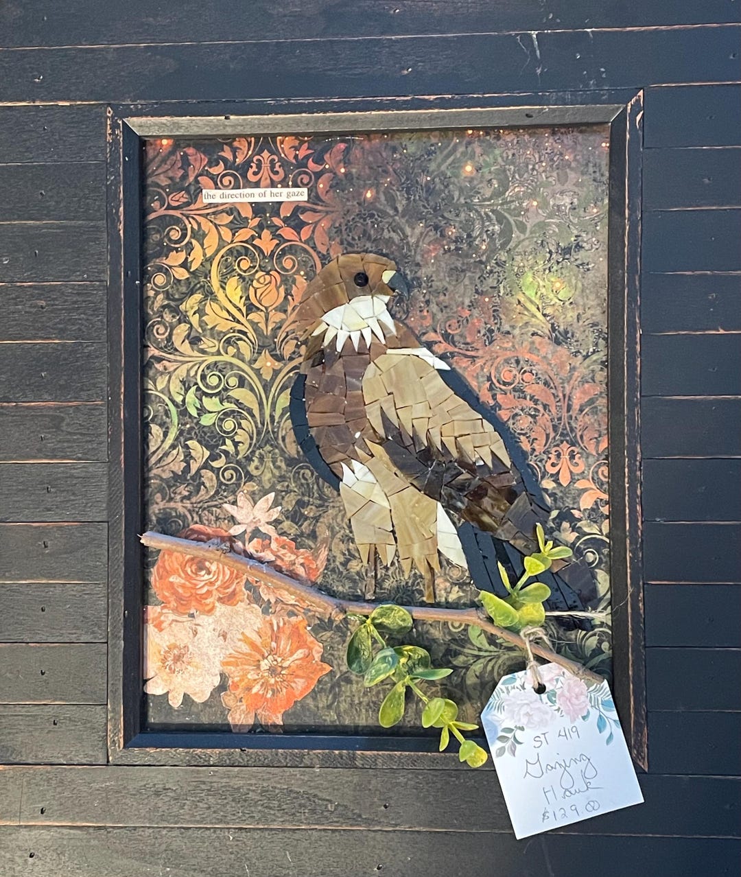 Stained Glass Gazing Hawk in Multiple Colors - Etsy