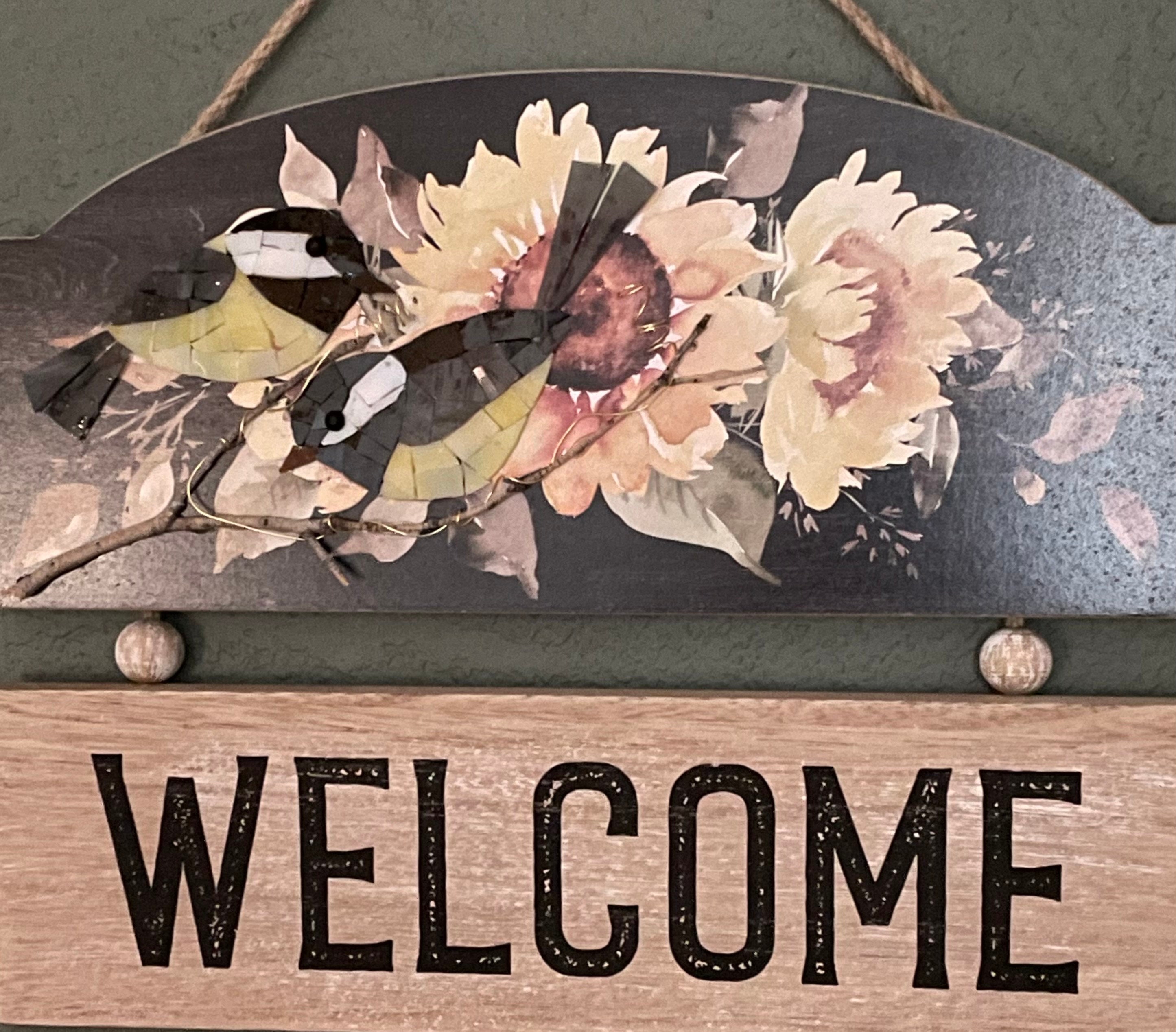 Stained Glass Welcome Sign - Etsy