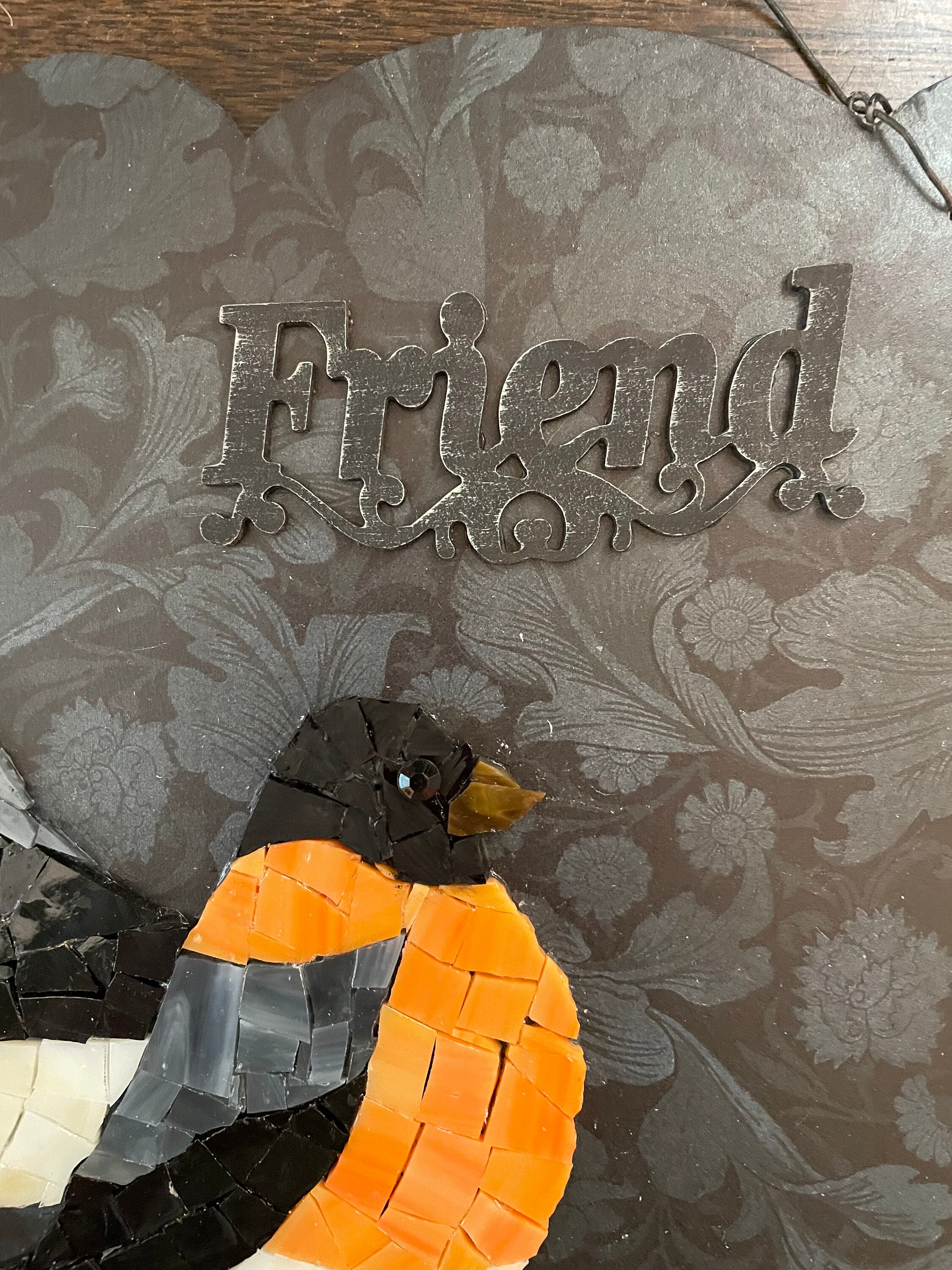 Stained Glass Fall Friends Stained Glass Art Wall Decor - Etsy