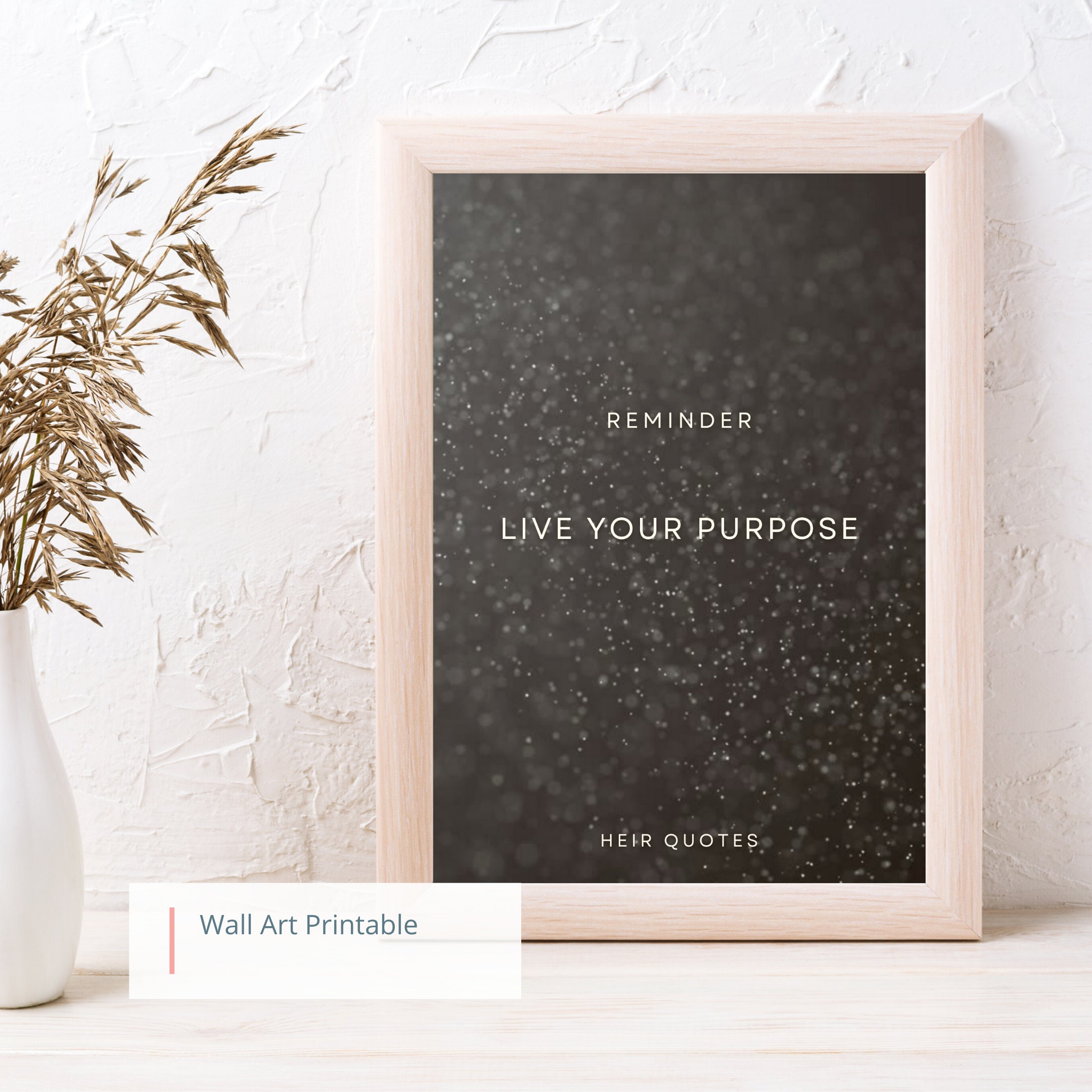 Live Your Purpose Inspiring Printable Wall Art|digital Download|digital ...